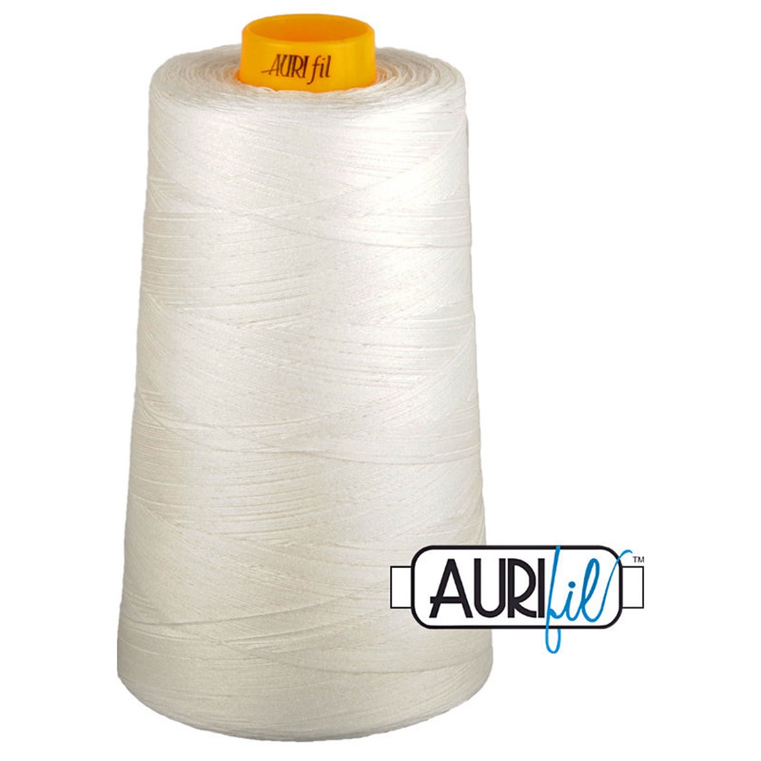 AURIFIL FORTY3 Cone 2021 Natural White Egyptian Mako Cotton 40 40/3 ...