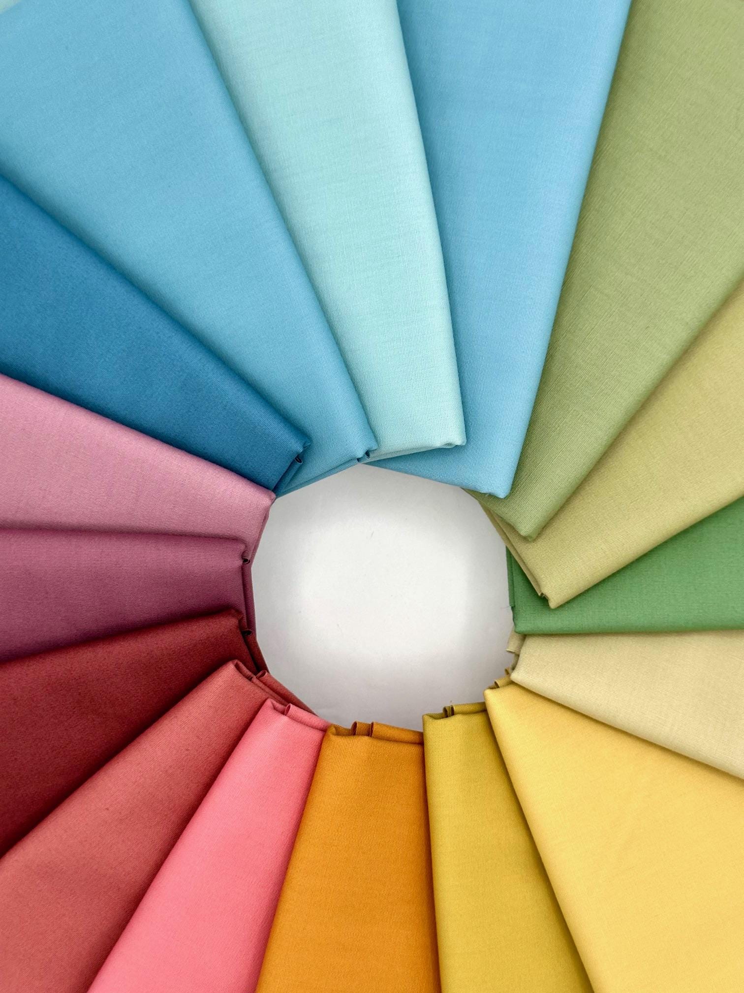 NEW Andover Century Solids Rainbow Edyta Sitar Laundry Basket Quilts ...