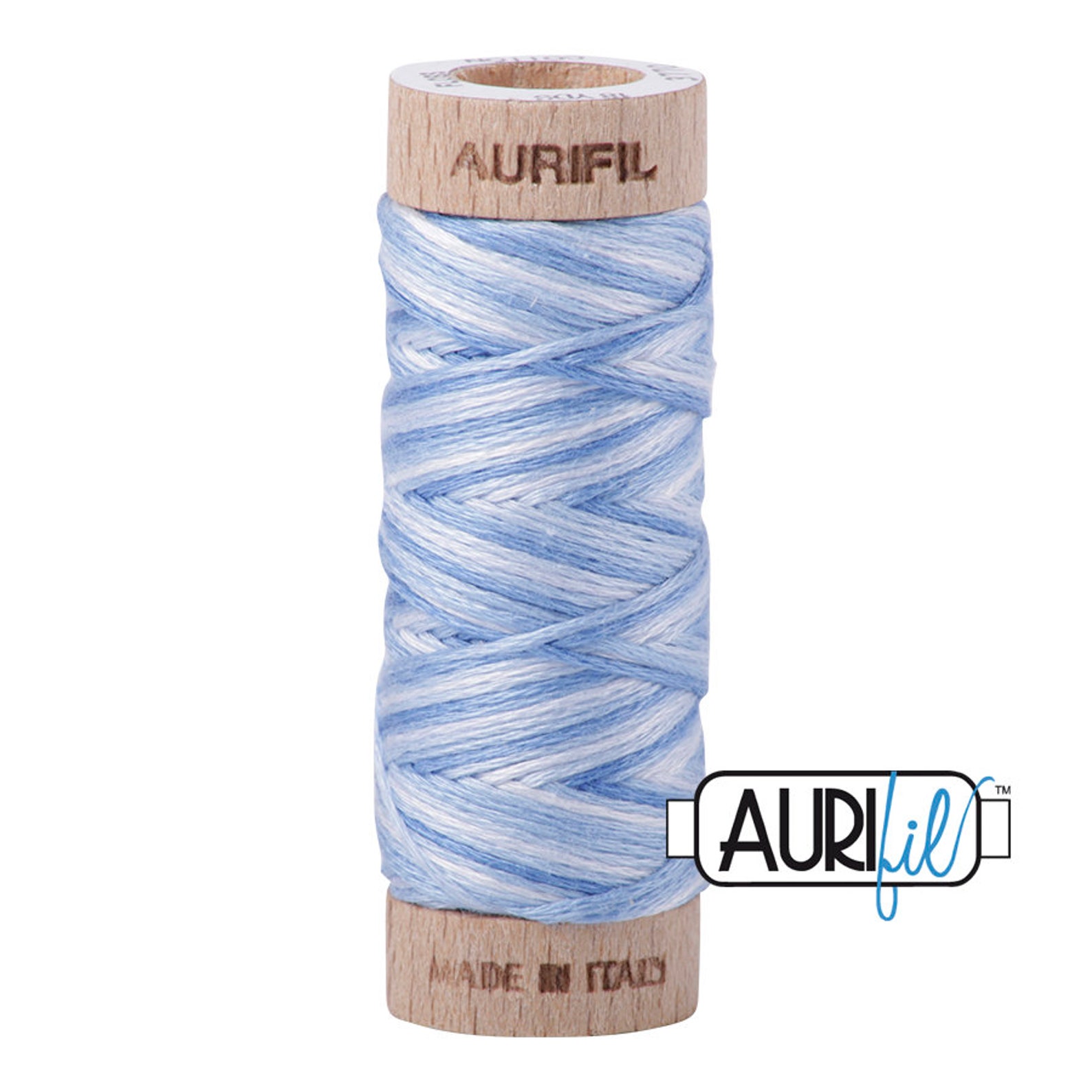 AURIFIL Floss Aurifloss 3770 Stone Washed Denim Blue White Variegated ...