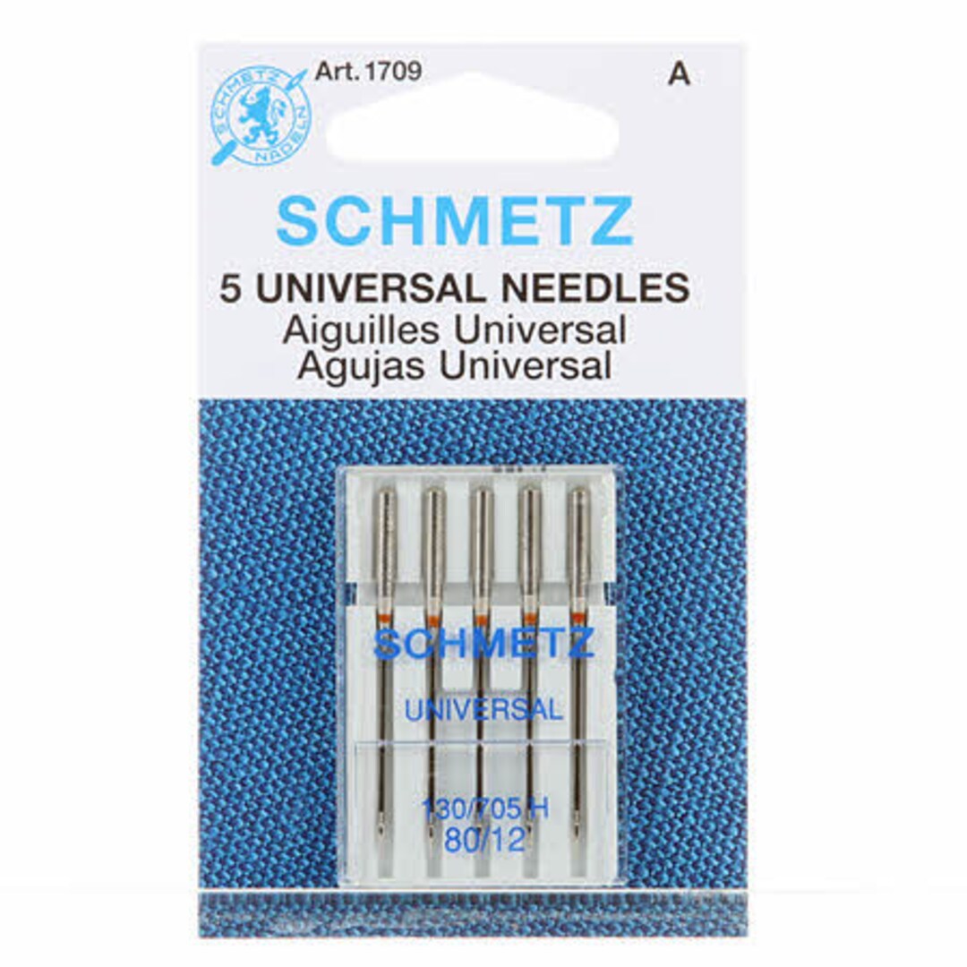 Schmetz Universal Sewing Machine Needle Needles 1709 80/12 5 Pack - Etsy