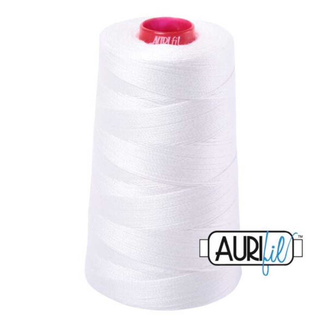 AURIFIL Cone 2021 Natural White Egyptian Mako Cotton 12 Weight Wt 1750 ...