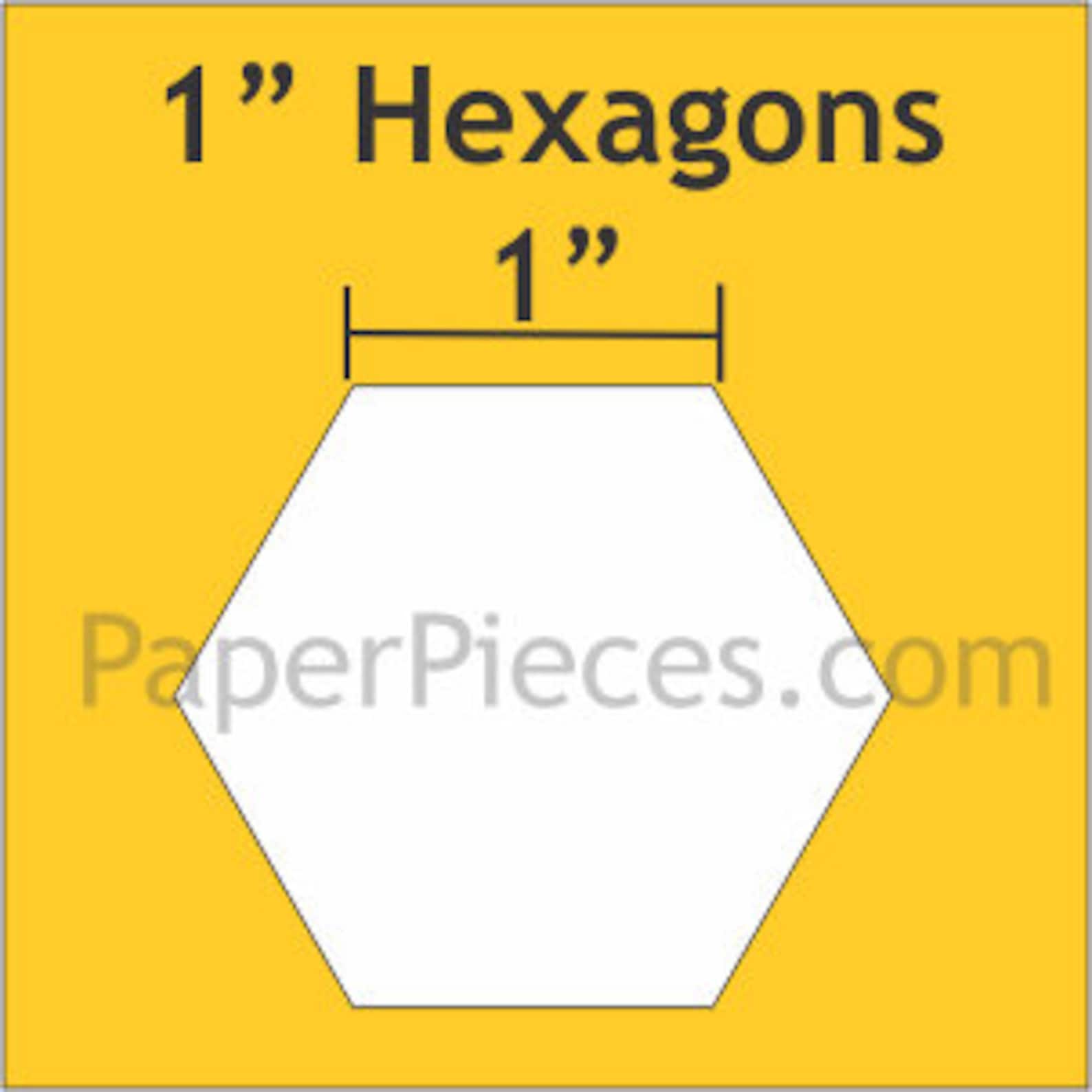 1 Inch Hexagon Paper Pieces HEX100 EPP English Paper Piecing - Etsy