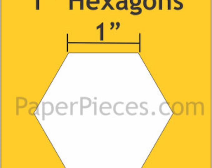 1 Inch Hexagon Paper Pieces HEX100 EPP English Paper Piecing 100 Pieces ...