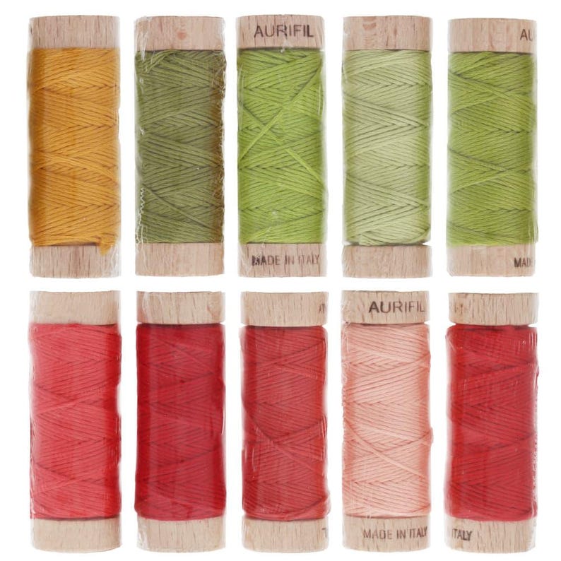 Aurifil Aurifloss Little Quaker Christmas by Susan Ache 6 Strand Floss ...