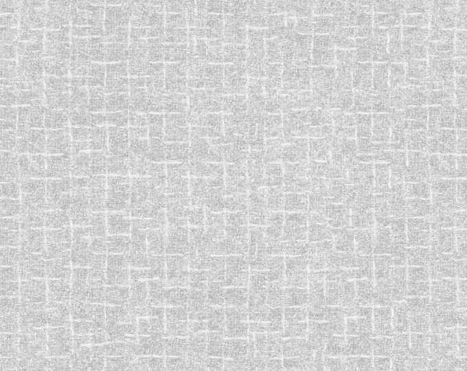 2 YARDS Woolies Lambies Flannel Light Dove Grey Gray Cross Hatch Cotton ...