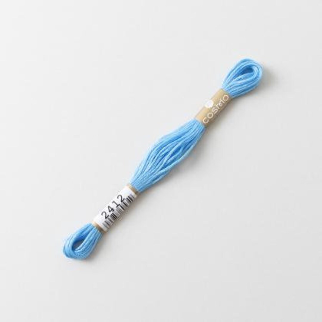 LECIEN COSMO Floss No 25 Color 2412 Light Blue Long Staple Egyptian ...