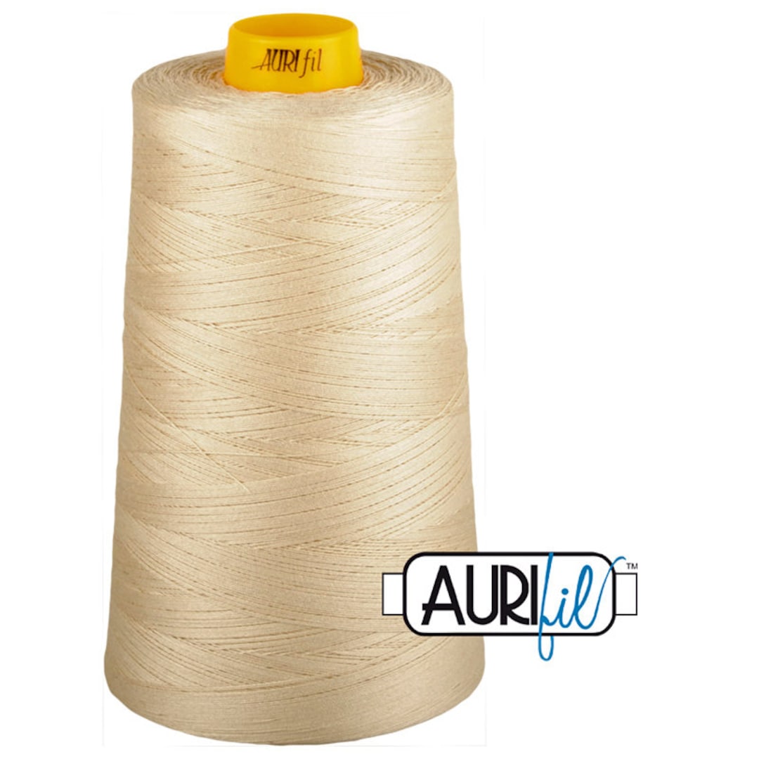 AURIFIL FORTY3 Cone 2310 Light Beige Egyptian Mako Cotton 40 40/3 ...