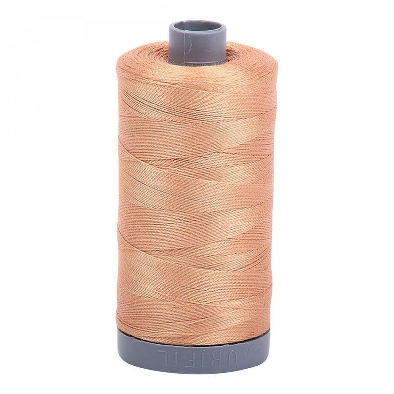 AURIFIL 2320 Light Toast MAKO 28 Weight Wt 750m 820y Spool Quilt Cotton ...