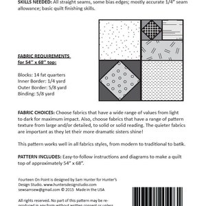 Hunter's Design Studio HDS Fourteen on Point Precut Friendly 1/4 Yard ...