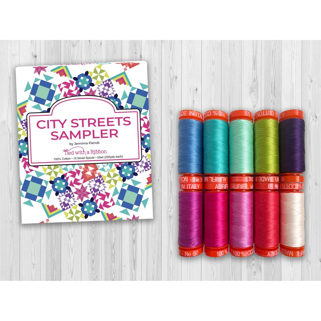 Aurifil City Streets Sampler by Jemima Flendt 50 Weight Cotton Quilting ...
