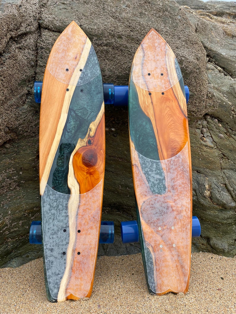 Simply Stunning Hand Crafted Resin River Fishtail Longboard. - Etsy