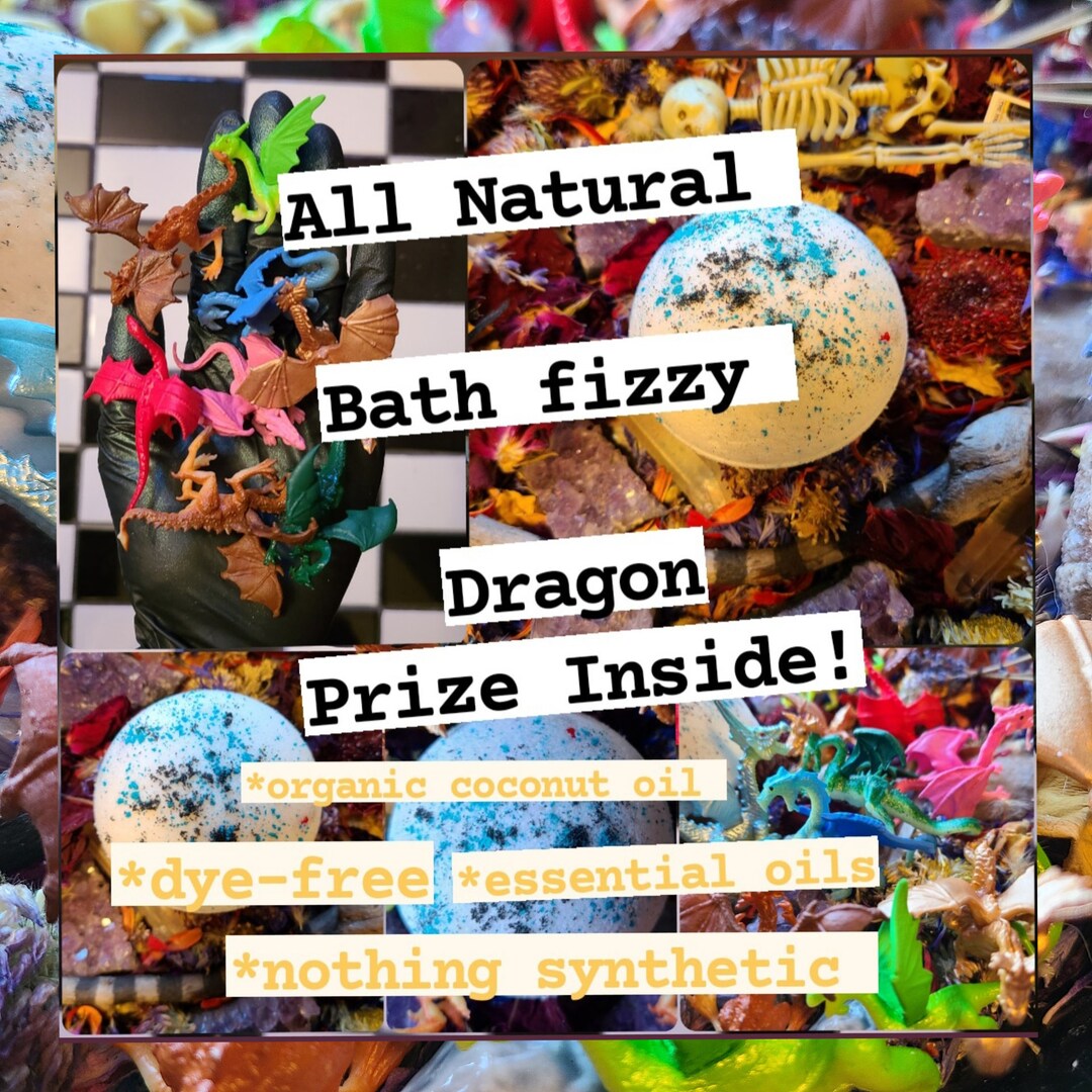 All Natural Bathbomb for Kids With Prize , Dragons Egg Bath Bombs Made ...