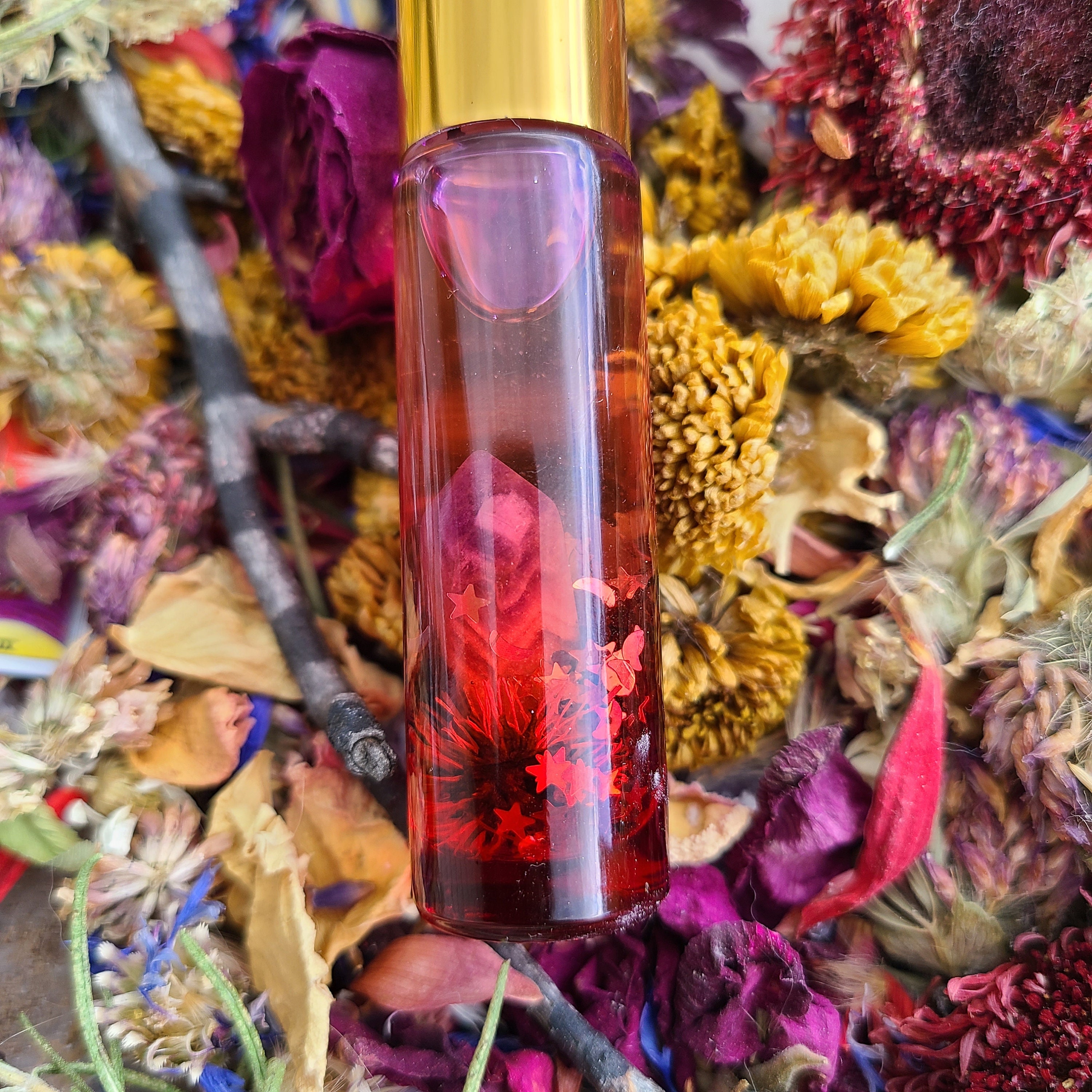 PERSEPHONE Rose Essential Oil with Genuine Amber Resin | Etsy