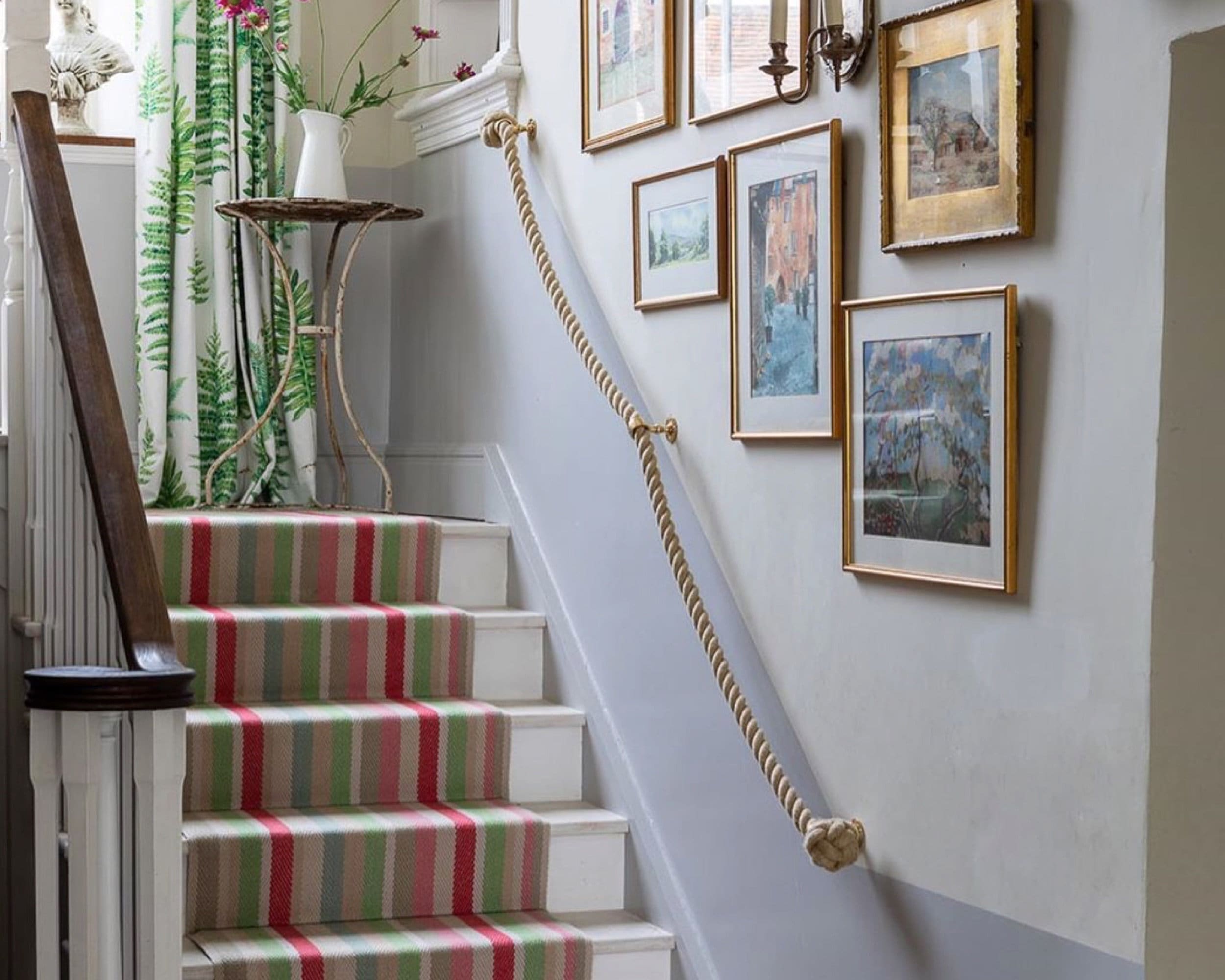 Natural Jute Bannister Handrail Stair Rope Comes With Man Rope Knots ...