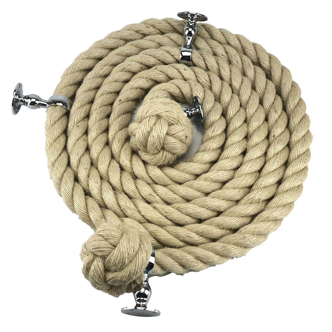 Natural Jute Bannister Handrail Stair Rope Comes With Man Rope Knots ...