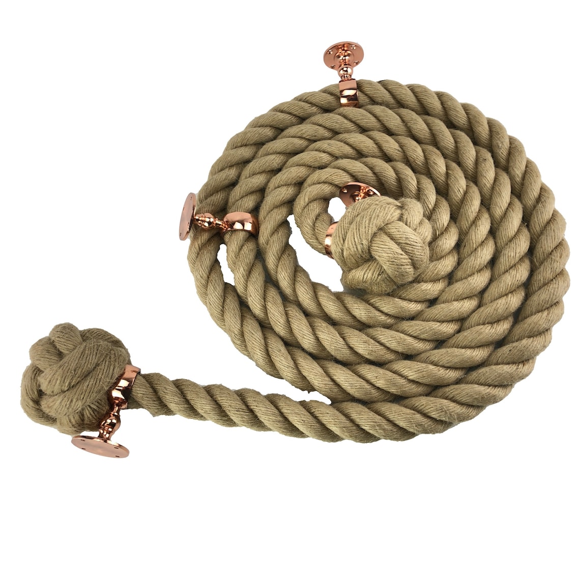 Natural Jute Bannister Handrail Stair Rope Comes With Man Rope Knots ...