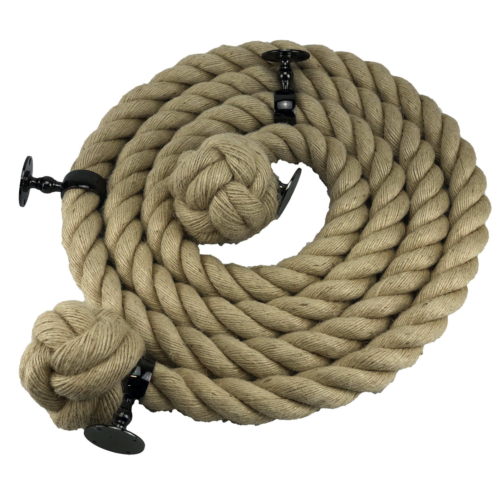Natural Jute Bannister Handrail Stair Rope Comes With Man Rope Knots ...