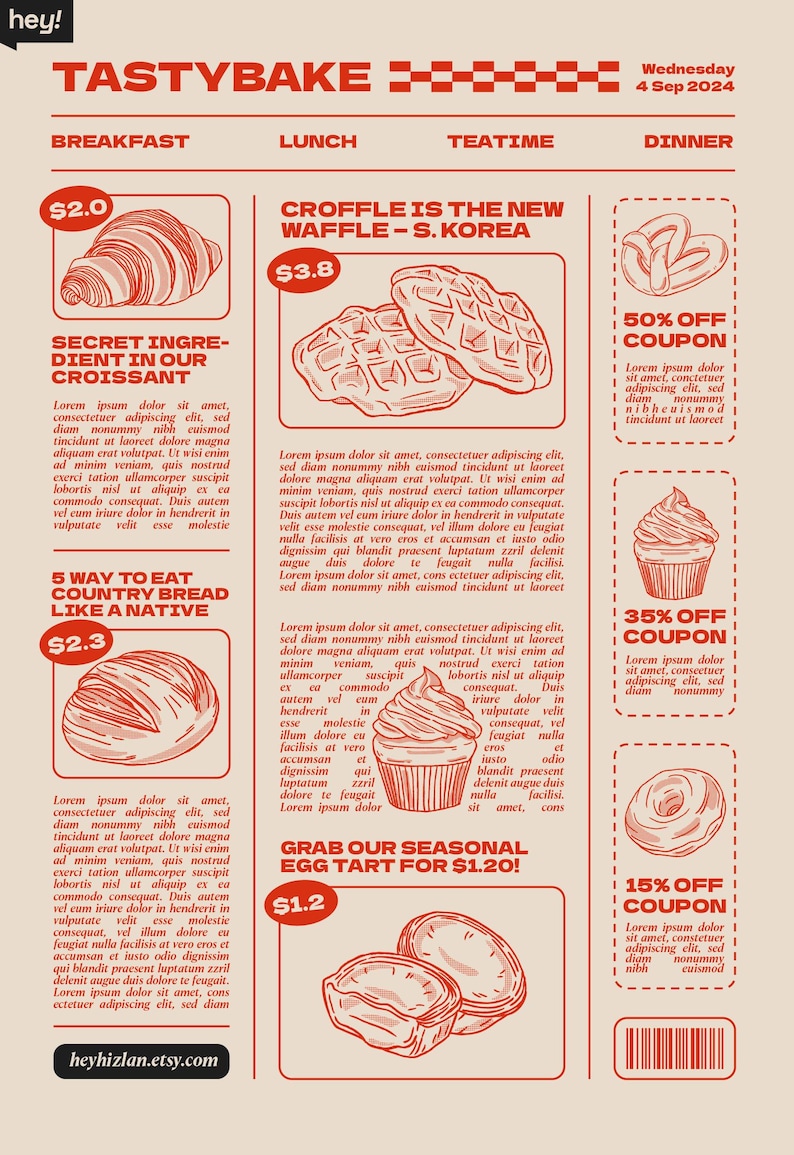Bakery and Bread Line Art Drawing With Halftone Clipart Illustration ...