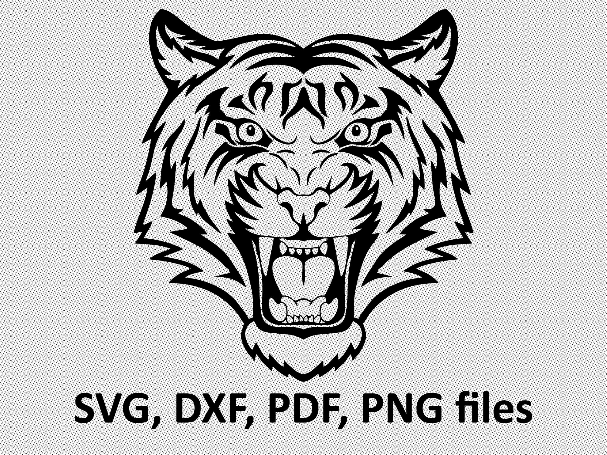 Tiger SVG/ Tiger DXF/ Tiger Clipart/ Tiger Files printing | Etsy