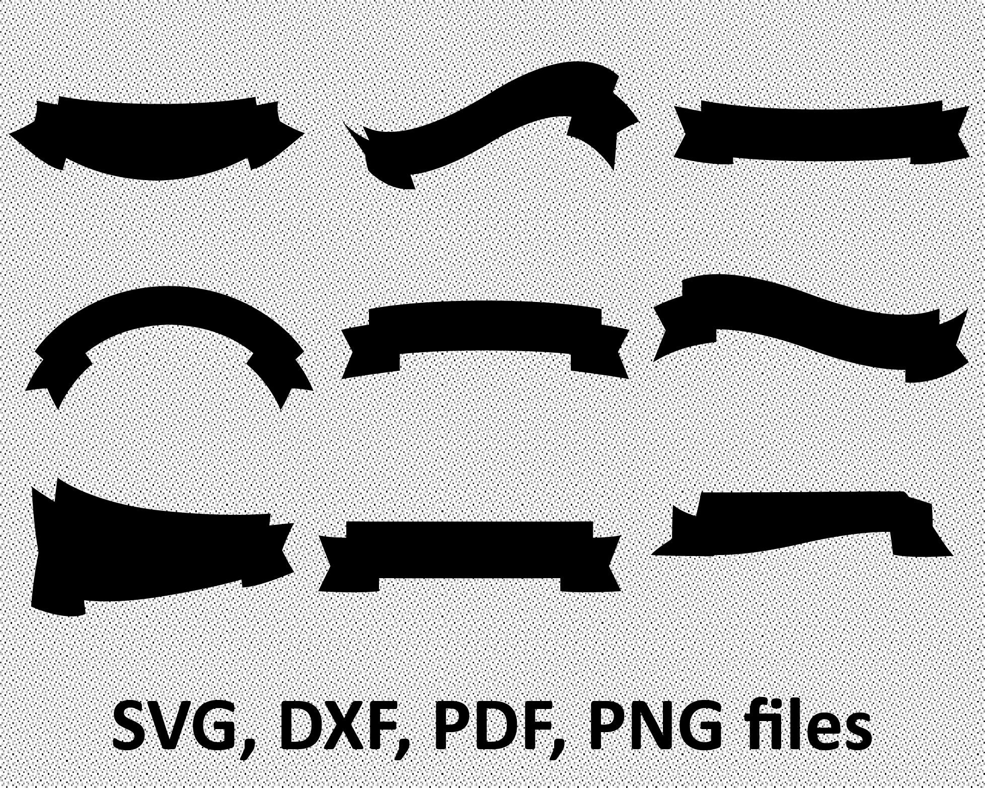 Banner SVG / Banner DXF / Banner silhouette Clipart/ Svg | Etsy
