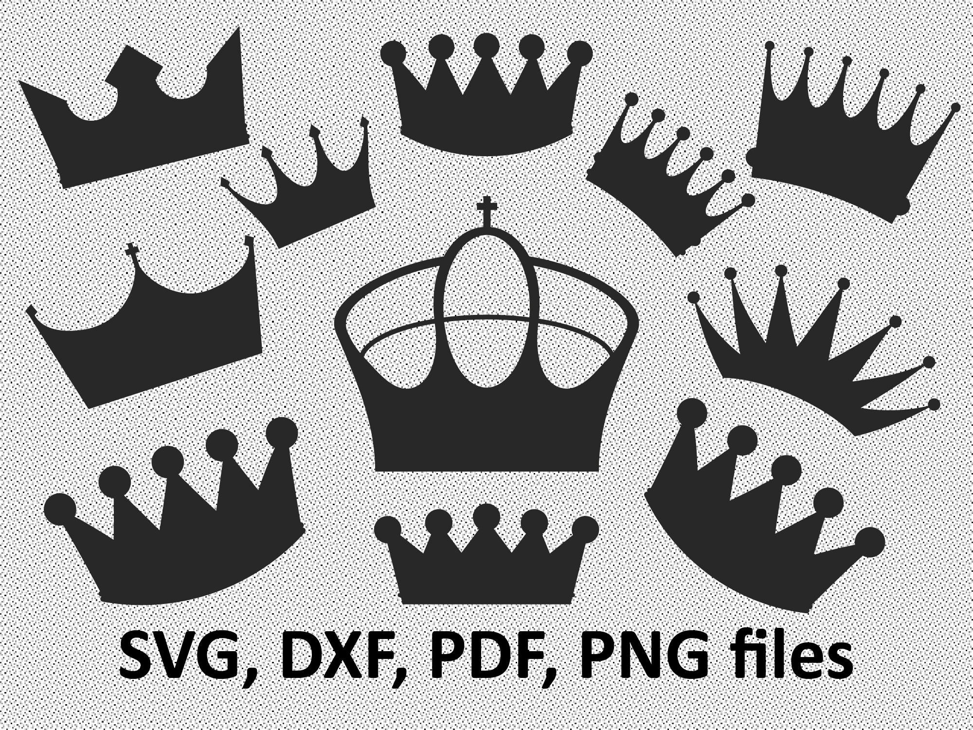 Crowns SVG/ Crowns DXF/ Crowns Clipart/ Crown Files printing | Etsy
