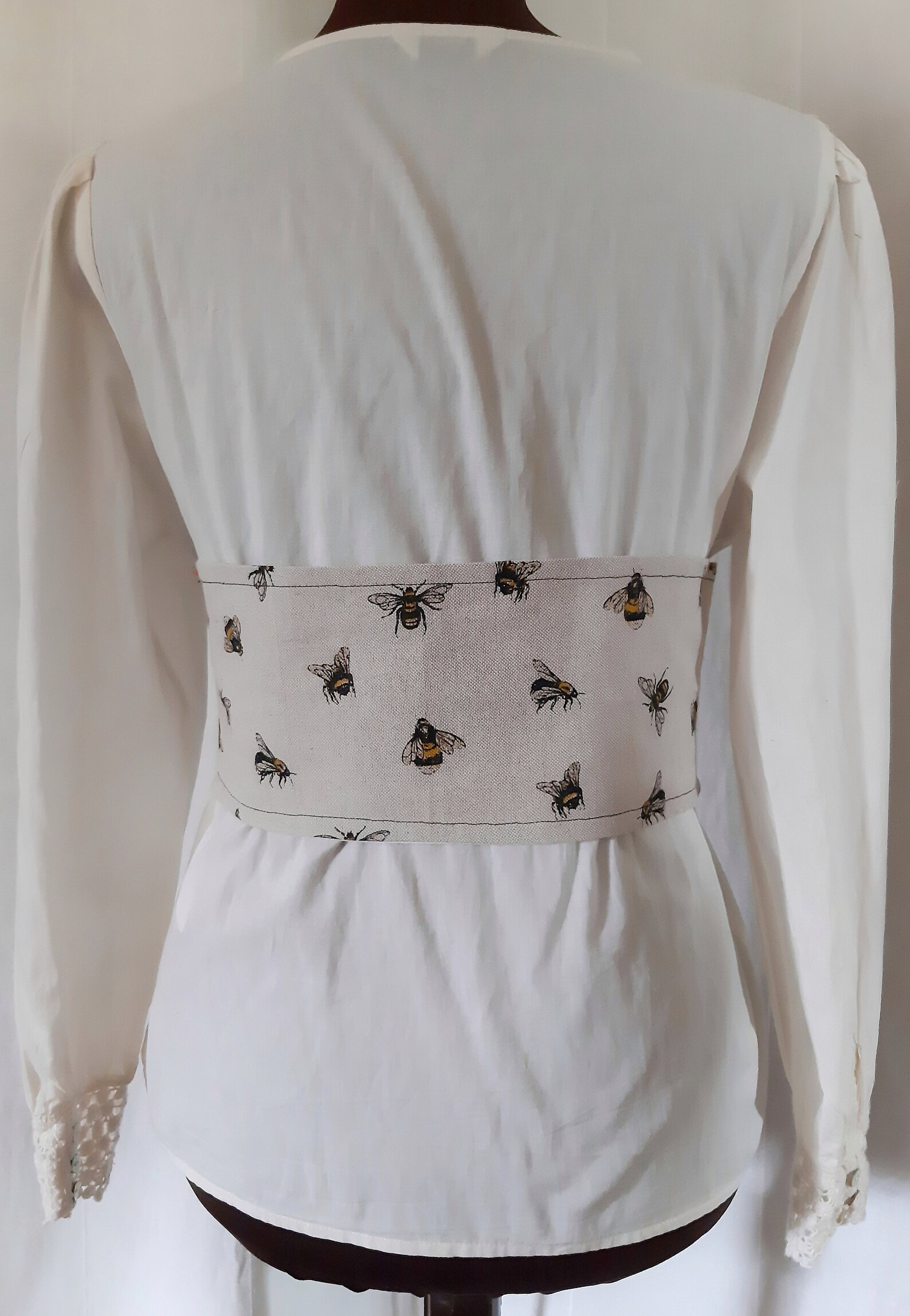 Bees Corset Belt, Renaissance Corset Belt, Victorian Corset, Underbust ...