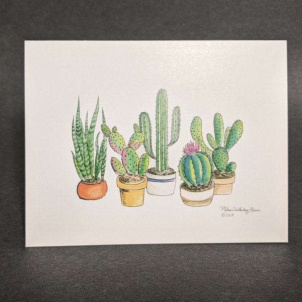 Cactus Greeting Card - Etsy