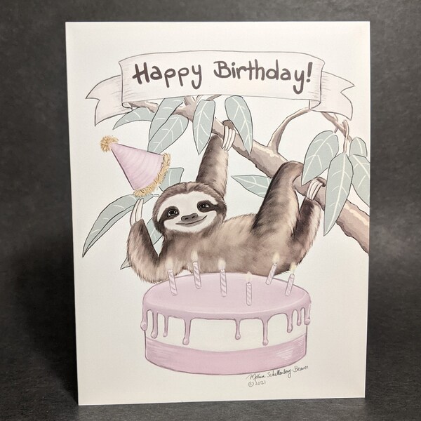 Sloth Birthday - Etsy