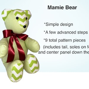 BUNDLE Memory Bear Patterns 2 Patterns Included, INSTANT DOWNLOAD ...