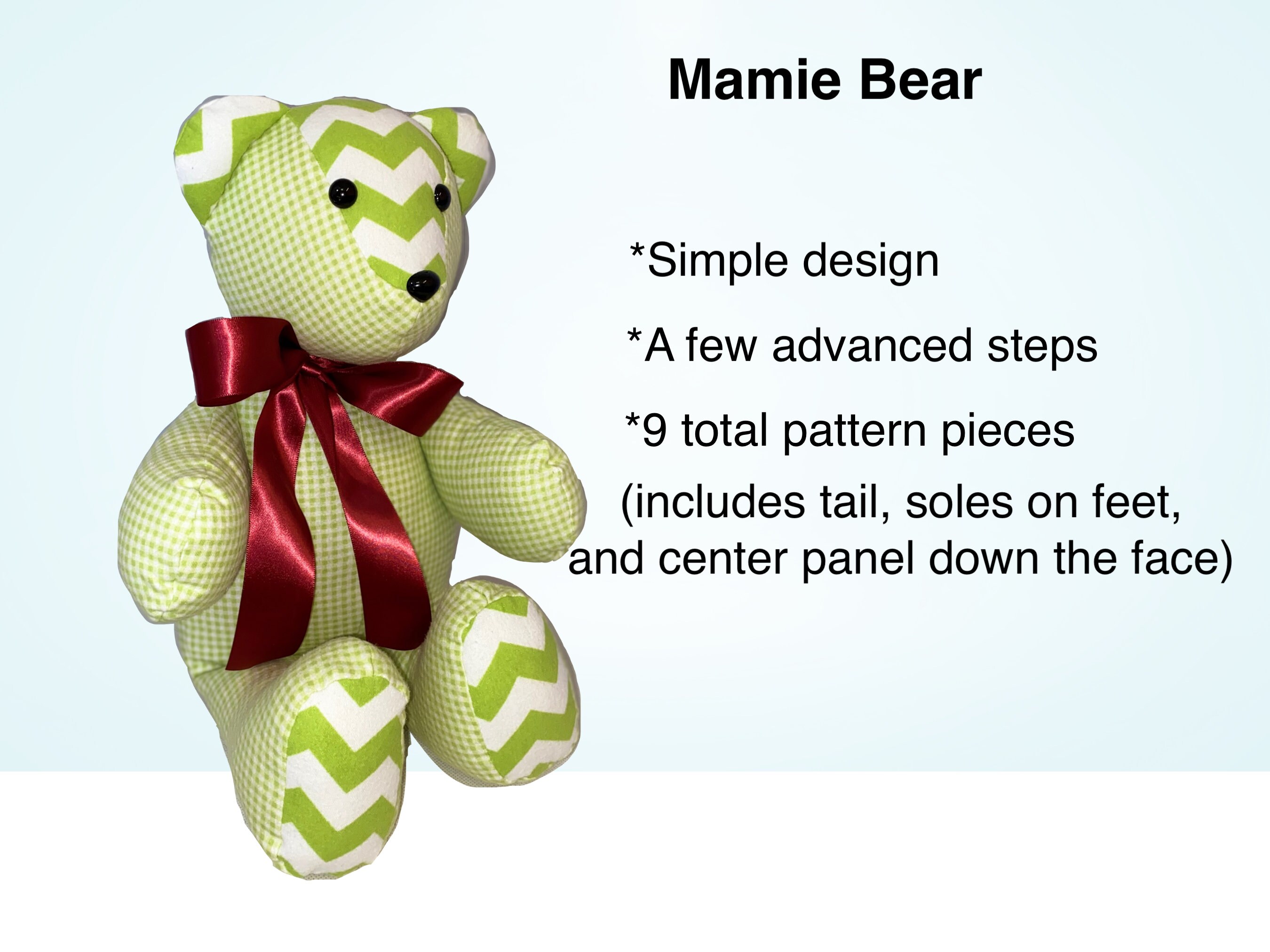 BUNDLE Memory Bear Patterns 2 Patterns Included INSTANT | Etsy