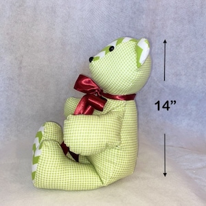 SIMPLE Memory Bear Pattern 18 mamie Bear With VIDEO Tutorial Easy Teddy Bear Pattern Keepsake ...