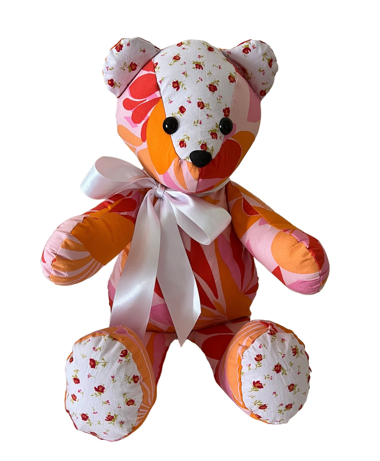 Mamie Bear Pattern + Video Tutorial! Simple 18 Inch Memory Bear Pattern - Beginner Memory Bear ...