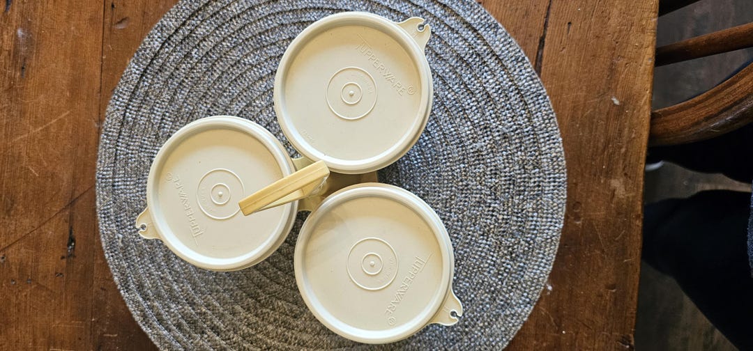 Harvest Gold Tupperware Dip/dressing Tray - Etsy