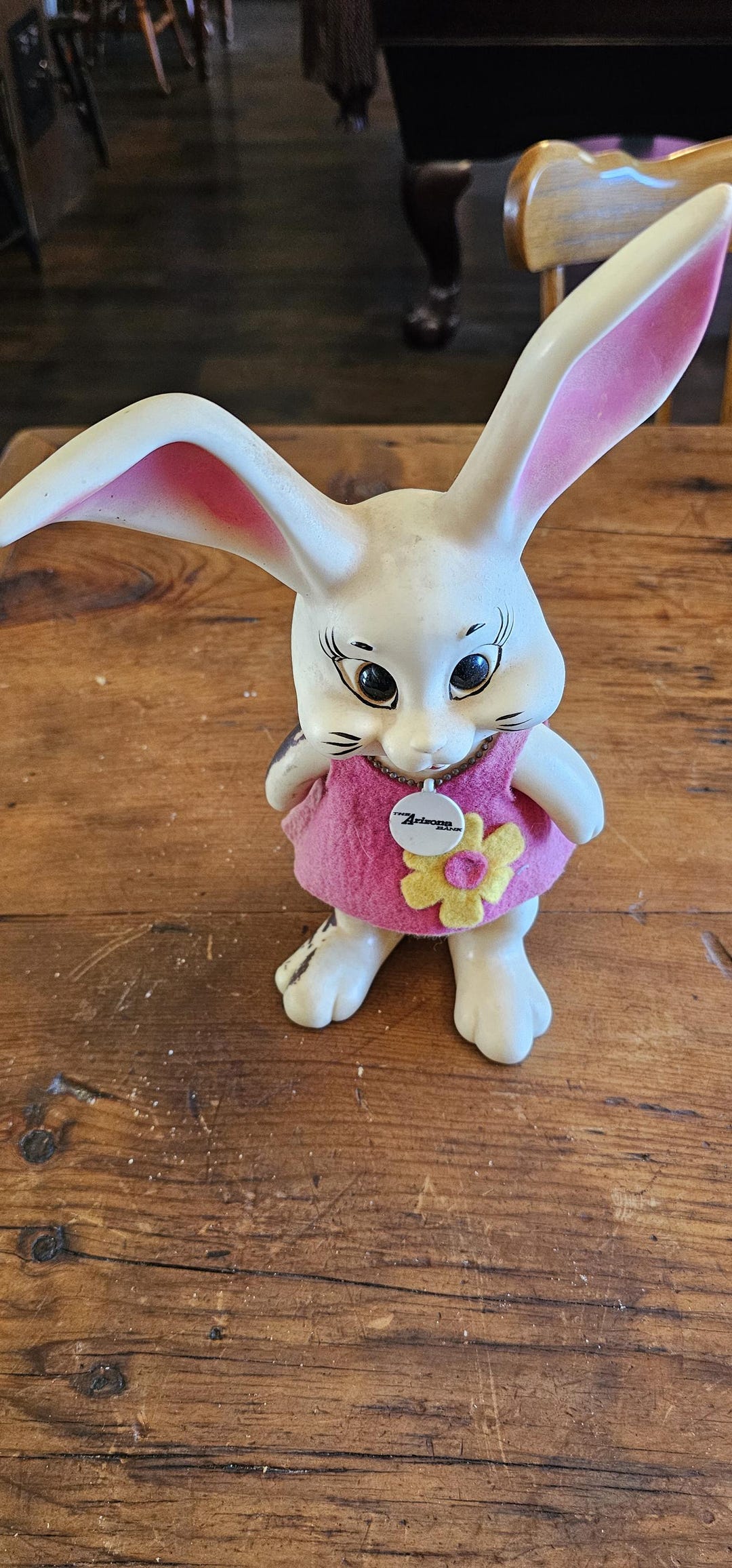 Vintage Rabbit Bank With Arizona Bank Advertisement and Made by ROY DES ...