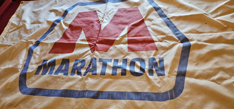 Vintage Marathon Flag - Etsy