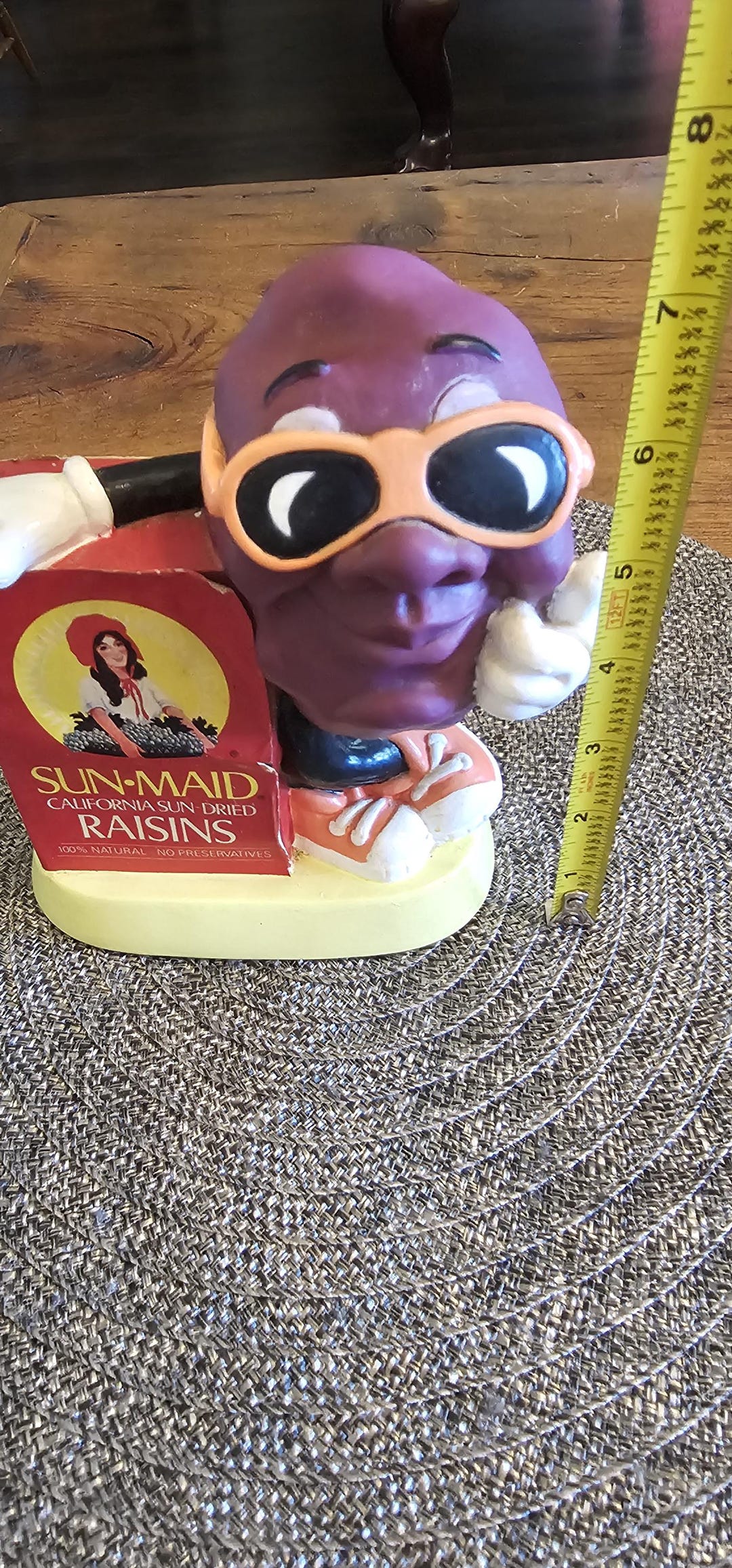 Vintage 1987 Sun-maid California Raisins 7” Coin Bank - Etsy