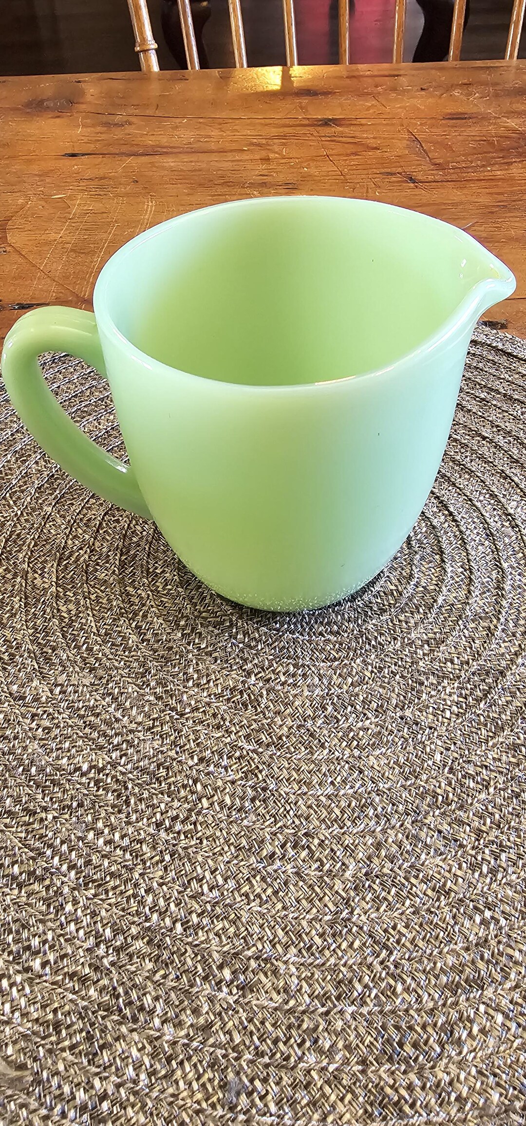 Fire King Jadeite Milk Pitcher - Etsy