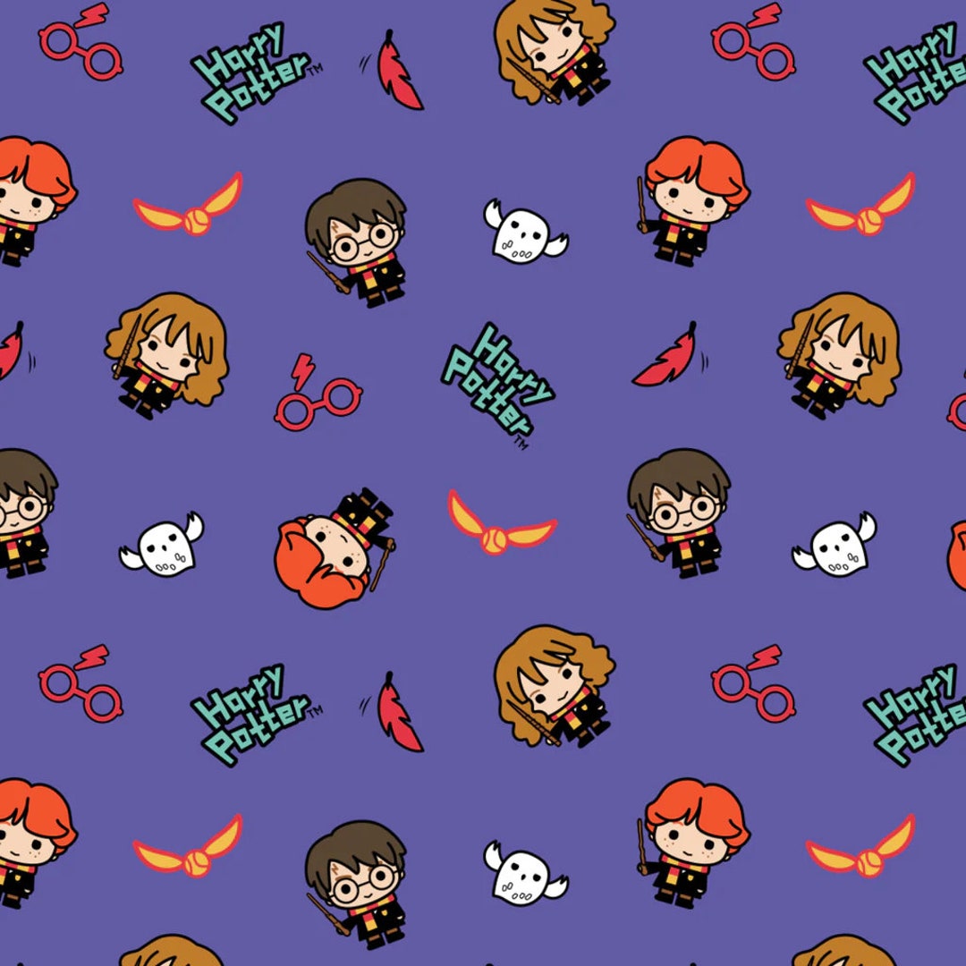 Camelot - Harry Potter Kawaii Trio Toss - Purple - Etsy