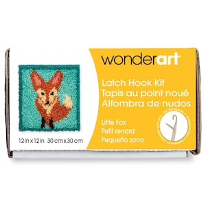 Wonderart Little Fox Latch Hook Kit - 12x12 - Etsy