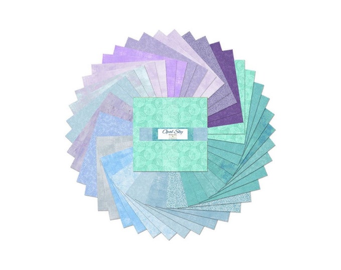 10 Inch Squares - Opal Sky - Wilmington Prints - 42 Pieces - Etsy