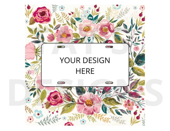 License Plate Mock up /car Coaster Mockup /add Your Design | Etsy