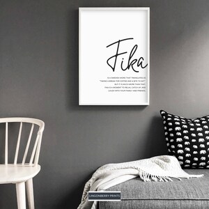 Fika Graphic Definition Print, Digital Download, Scandinavian Nordic ...
