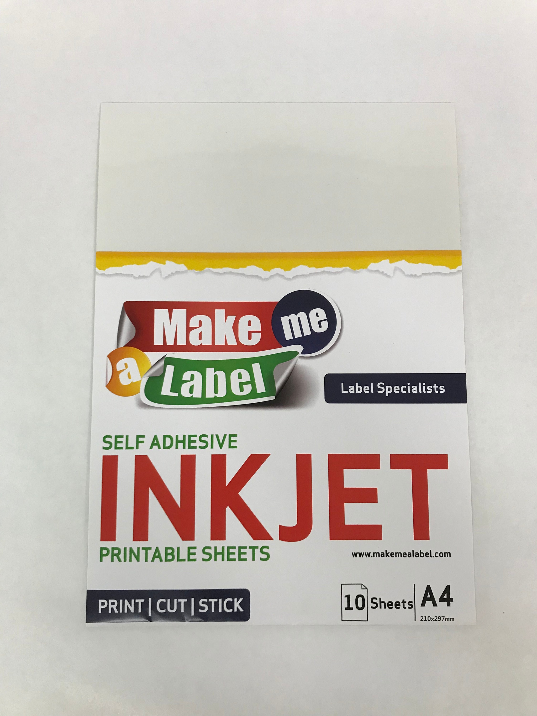 A4 Premium TRANSPARENT CLEAR Self Adhesive INKJET Printable Vinyl Film ...