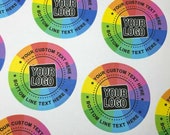 180 Round 60mm Custom Printed Personalised Stickers Labels - Etsy