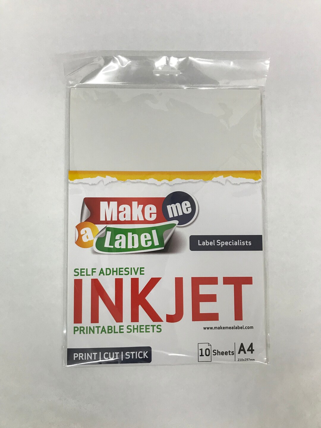 A4 Premium TRANSPARENT CLEAR Self Adhesive INKJET Printable Vinyl Film ...