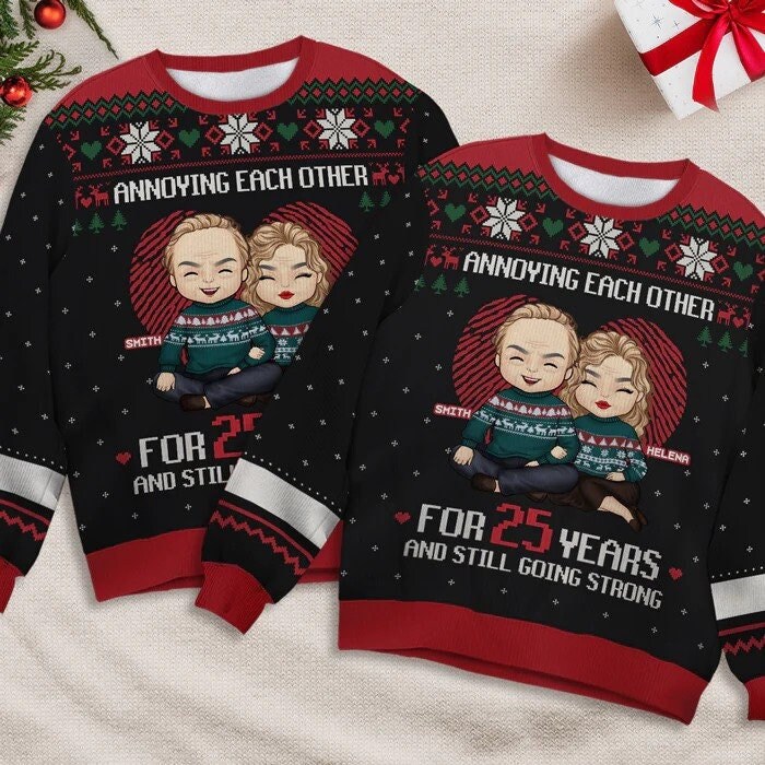 Personalized Annoying Each Other For Many Years Sweater Designed & Sold ...