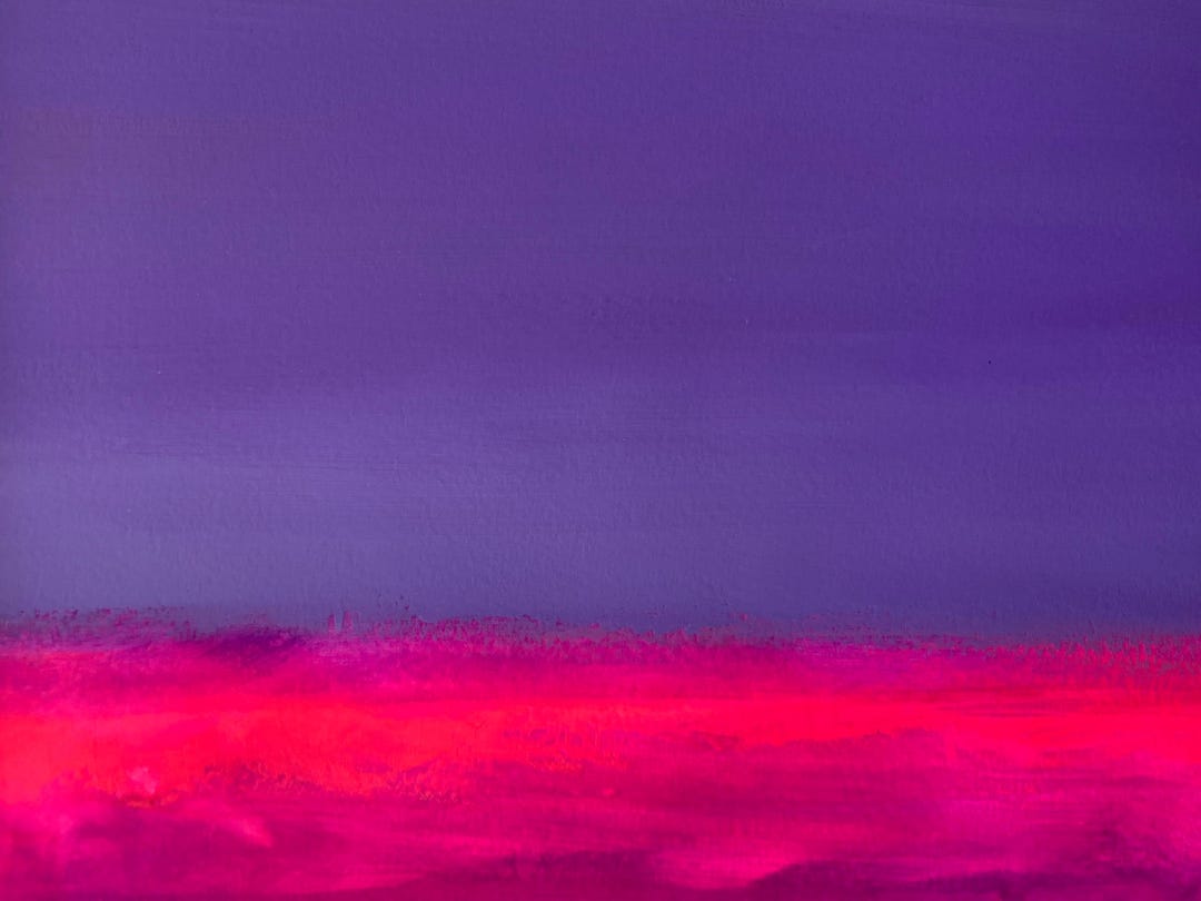 Colour Conversations 2.7 Original Intuitive Abstract Landscape Painting ...