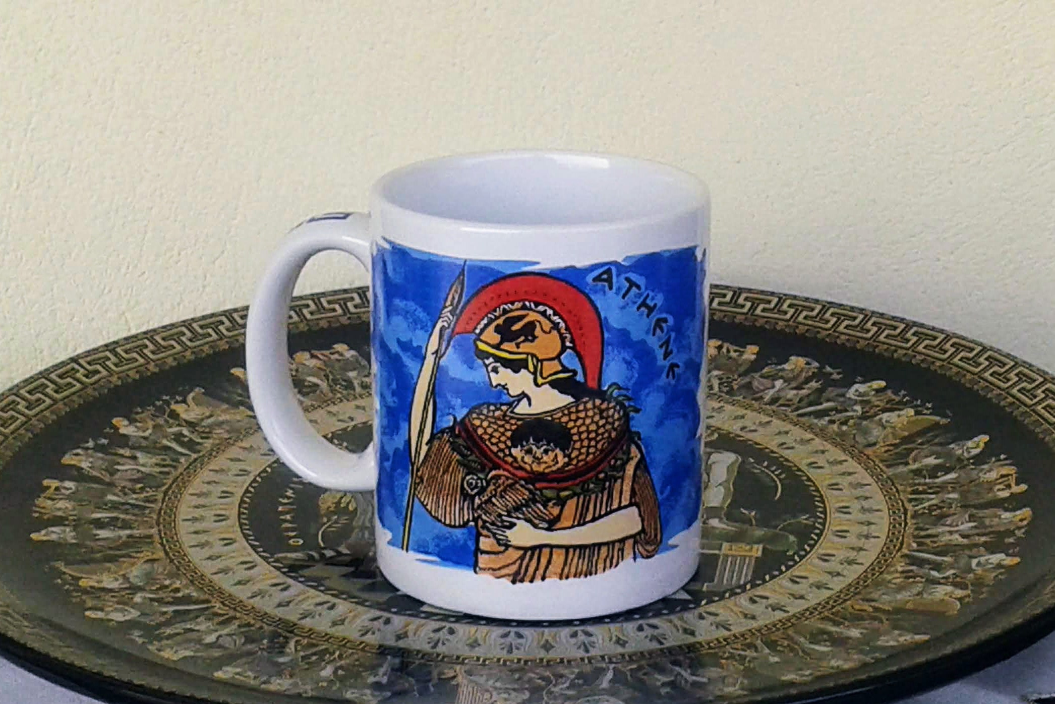 Ceramic Mug, Athena Ancient Greek Goddess (stoneware, Tea Cups, Coffee ...