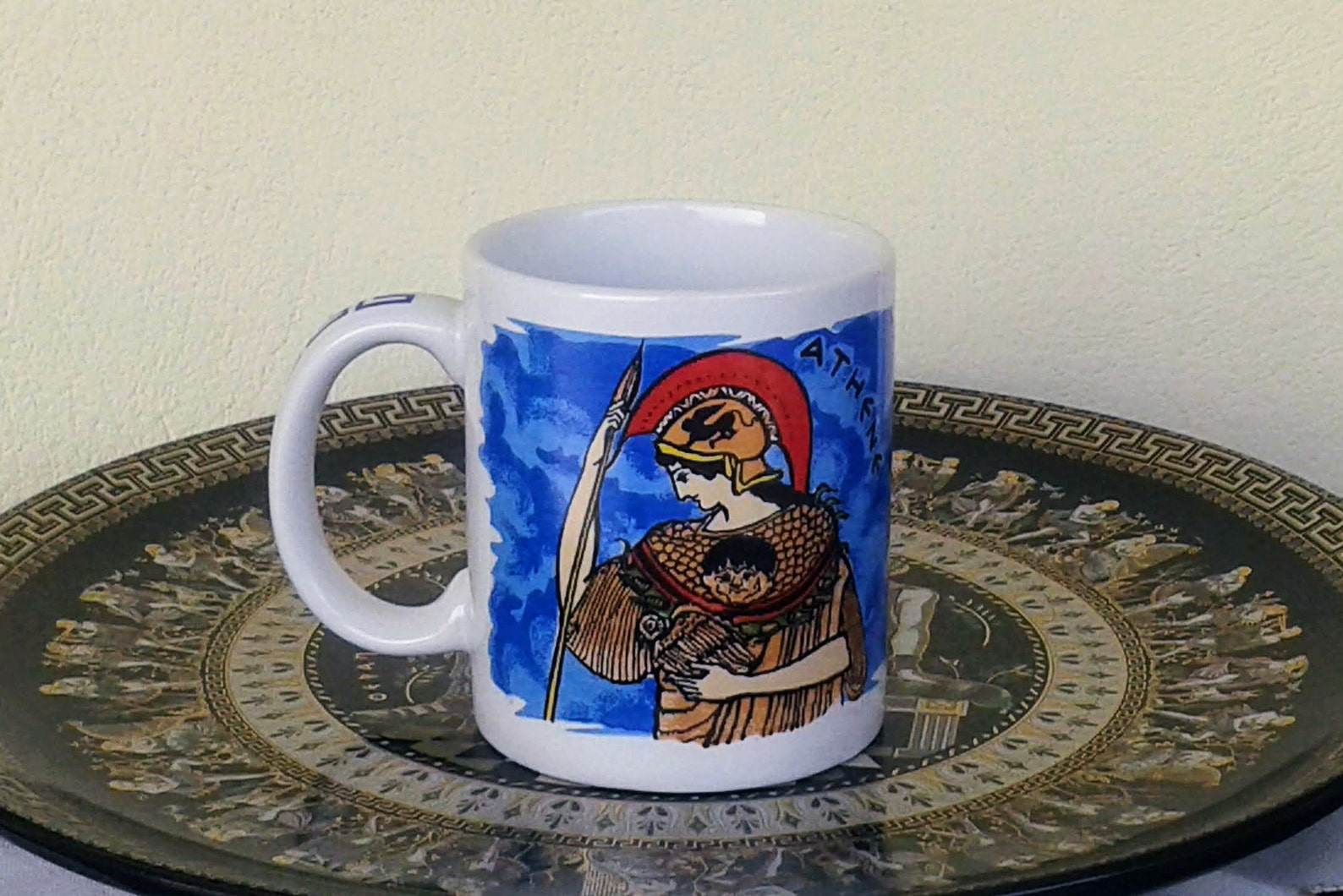 Ceramic Mug, Athena Ancient Greek Goddess (stoneware, Tea Cups, Coffee ...