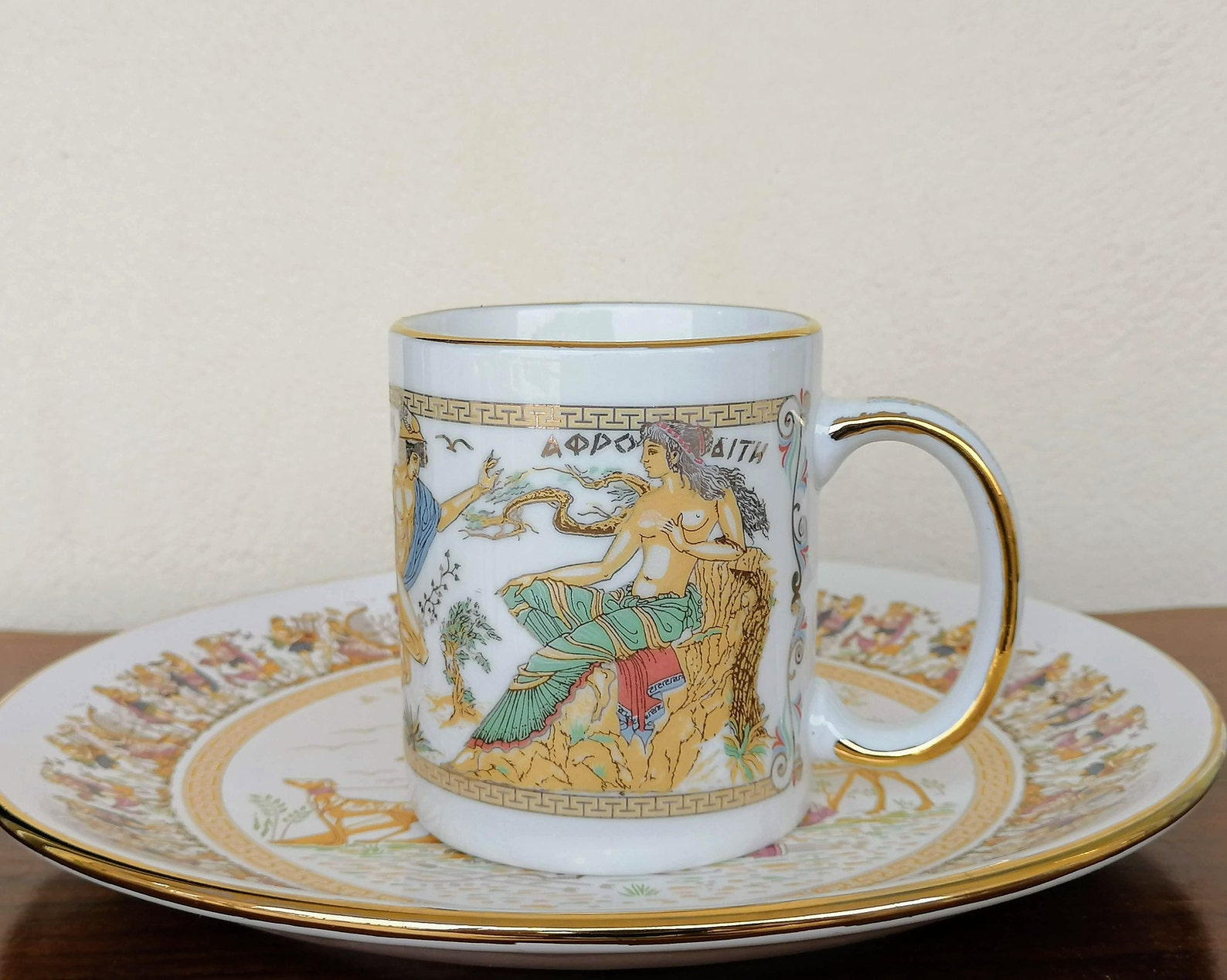 Ceramic Mug Ancient Greek Gods Zeus Hera Hermes and - Etsy